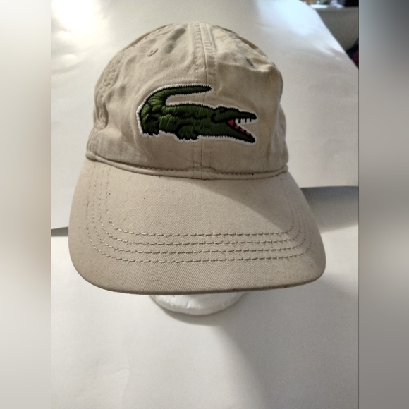 Lacoste | Accessories | Vintage Lacoste Big Croc Logo Baseball Cap Hat ...